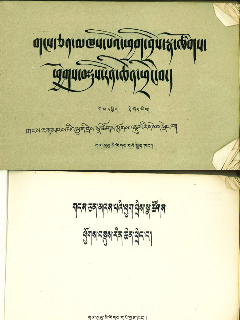 Tibetan Caligraphy Book | PDF