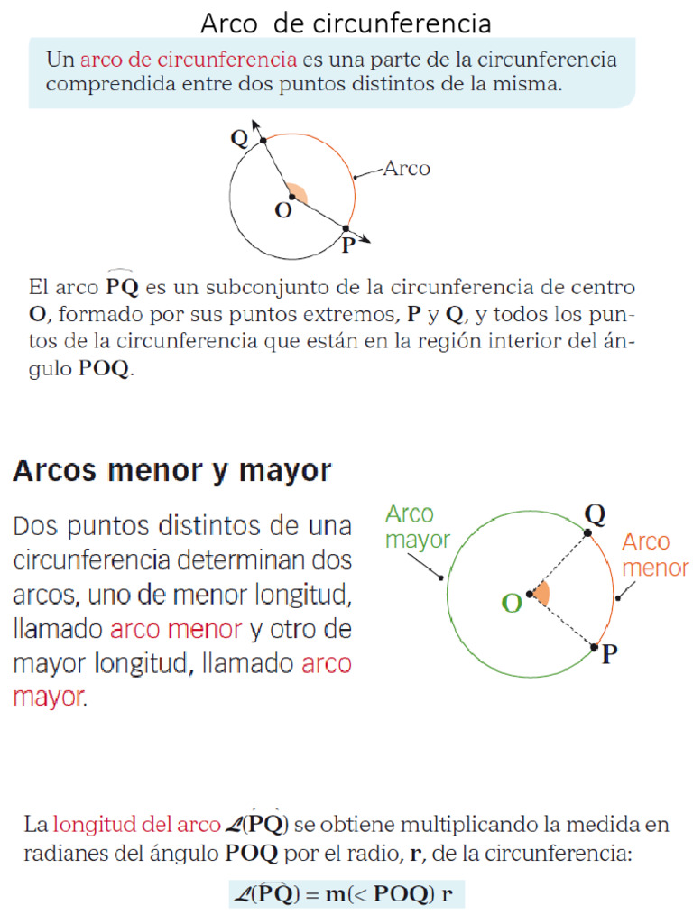 P35 - Arcos en Circuncerencia | PDF | Curva | Geometría analítica