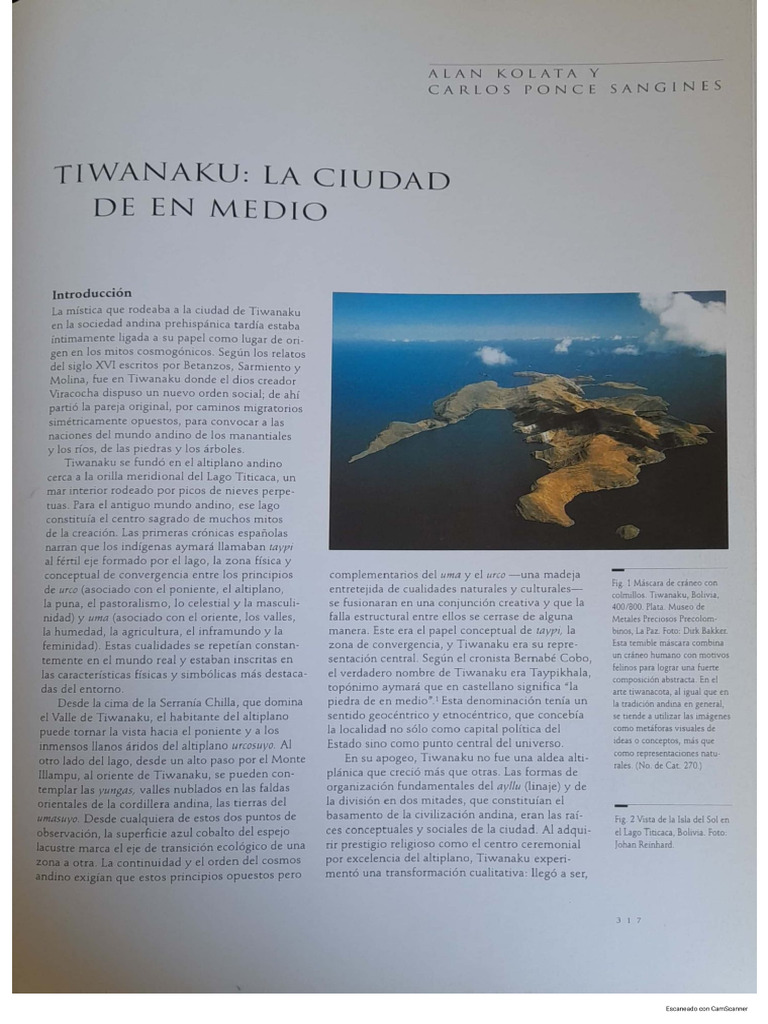 Kolata y Sangines Tiwanaku | PDF