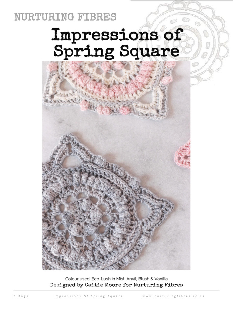 Impressions of Spring Square 2019 | PDF | Crochet | Crafts