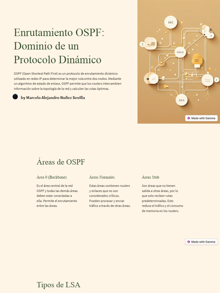 Enrutamiento OSPF Dominio de Un Protocolo Dinamico | PDF | Enrutador (Computación) | Protocolos ...