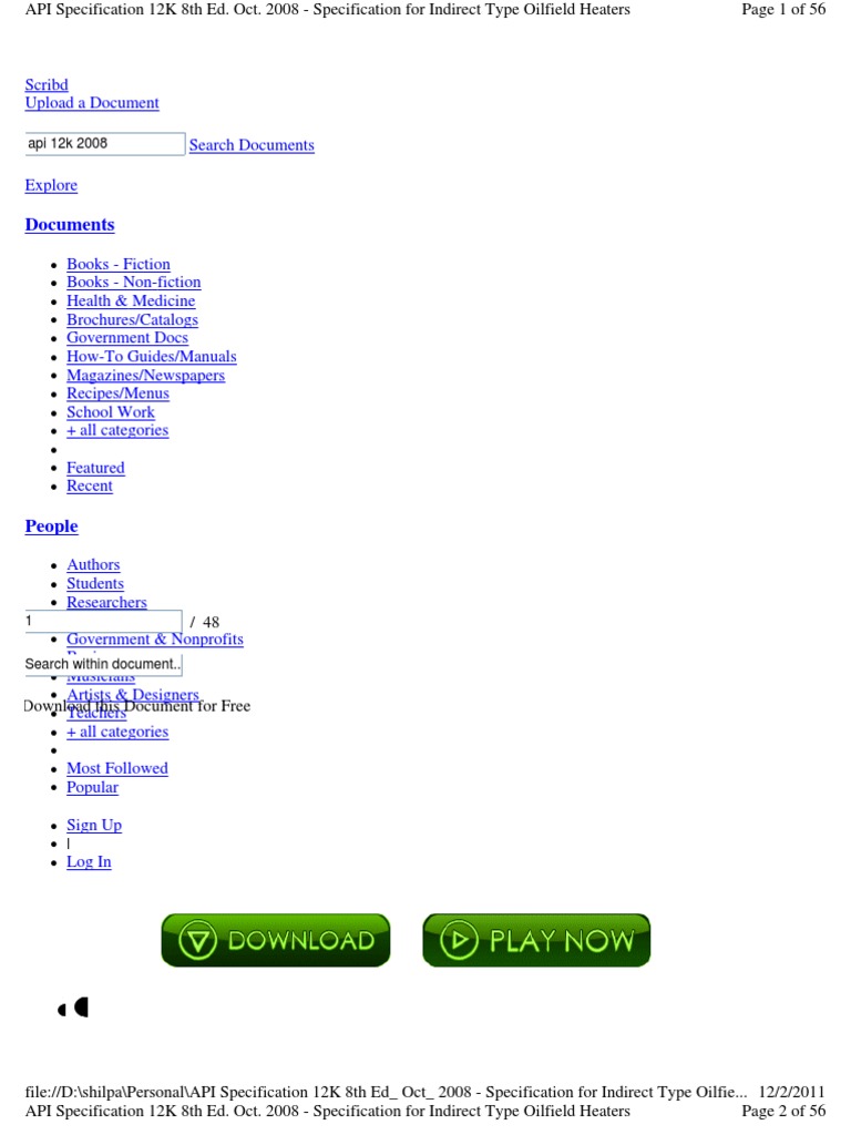 D Shilpa Personal API Specification 12K 8th Ed Oct 20 | PDF | Scribd | Online Services