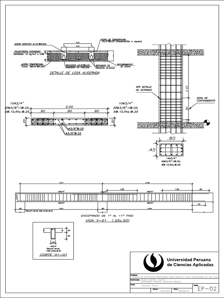 Detalle de Elementos Estructurales | PDF