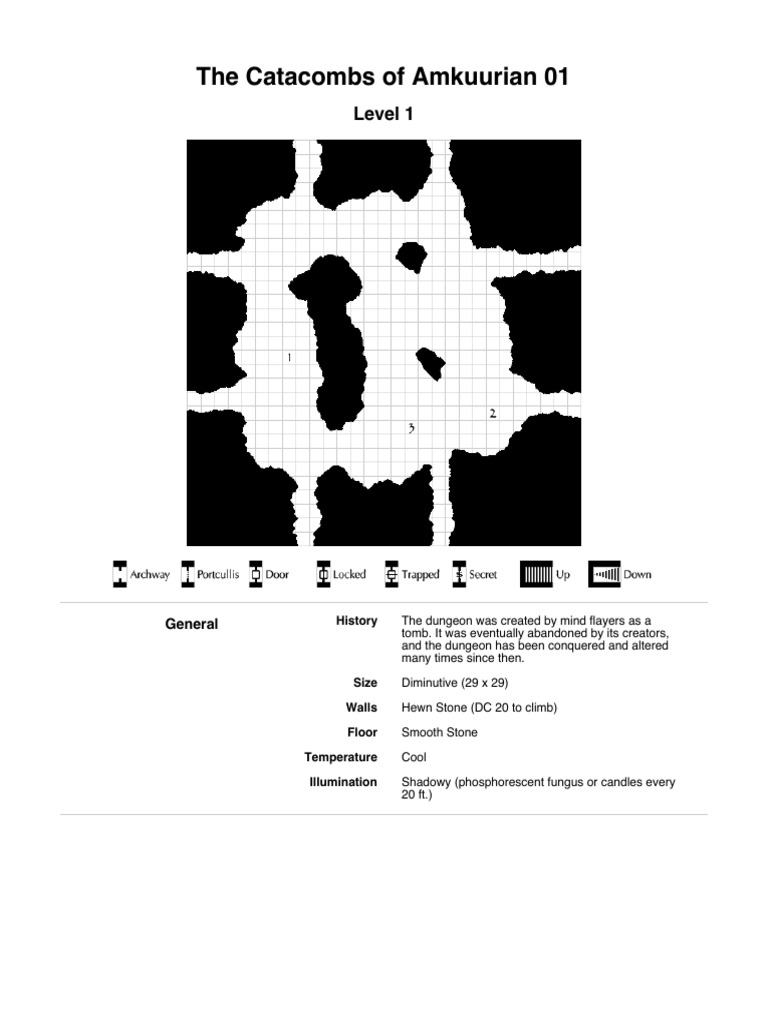 The Catacombs of Amkuurian 01 | PDF | Fantasy Creatures