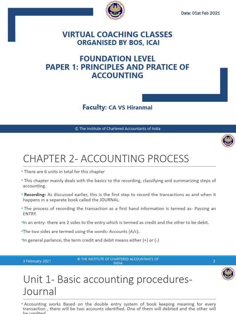 Unit 1& 2 Journal Ledger | PDF | Debits And Credits | Economies