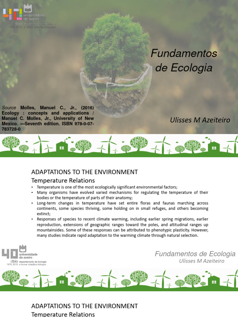 FundEcol Class#02a | PDF | Thermoregulation | Natural Environment