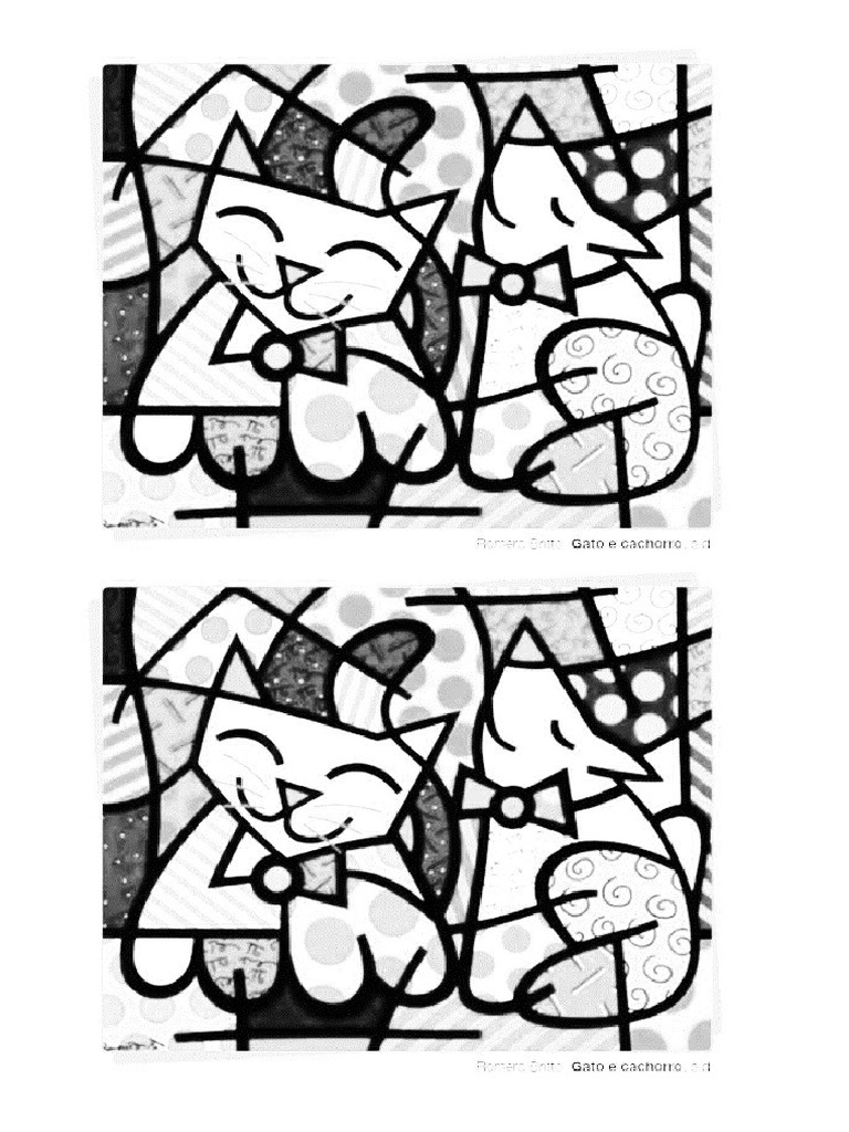 Cao e Gato Romero Brito | PDF