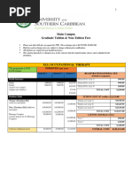UWI Tuition Fees 2024-2025 Overview | PDF | Postgraduate Education ...