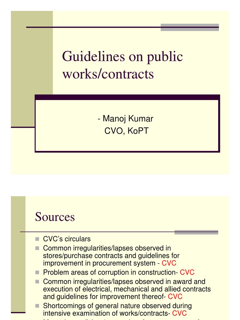Guidelines for Effective Public Procurement: Ensuring Quality, Competitive Pricing, and ...
