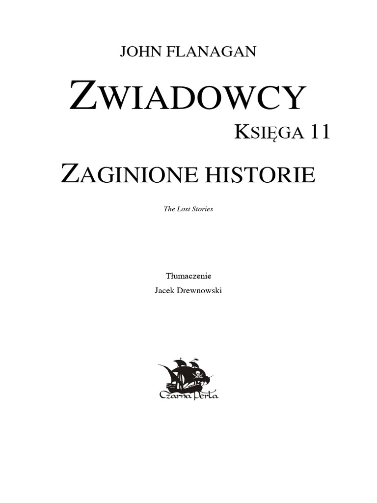 Flanagan John Zwiadowcy 11 Zaginione Historie Freedisc PL | PDF