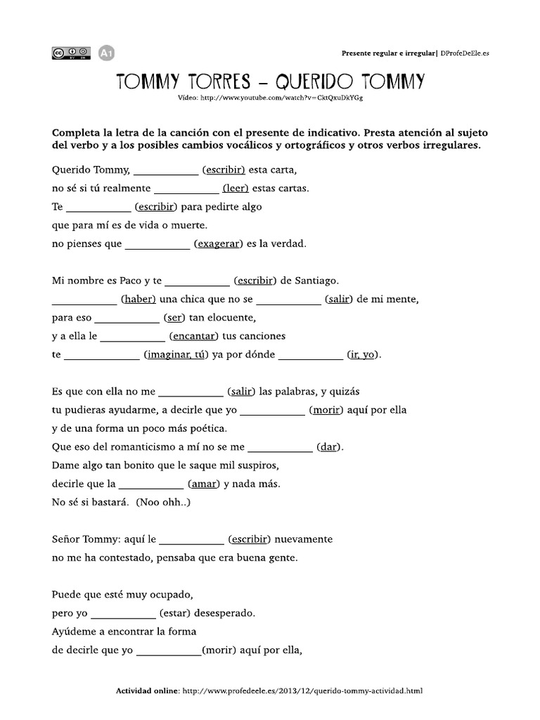 Querido Tommy | PDF