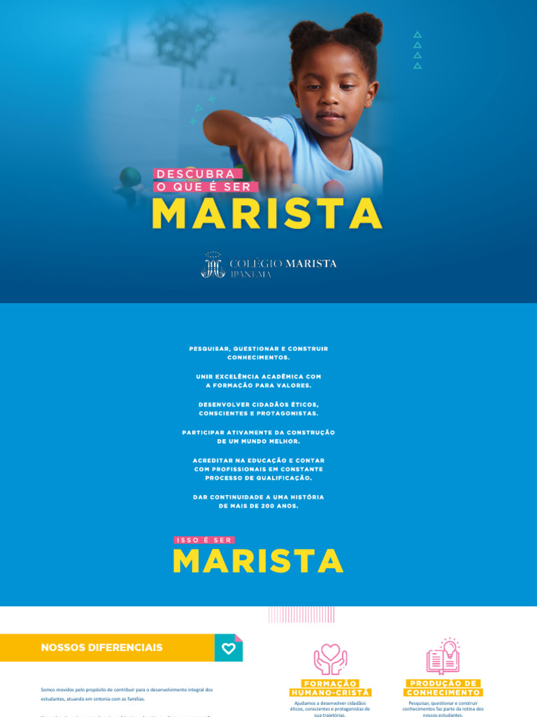 Conheça o Marista Ipanema | PDF | Pedagogia | Aprendizado