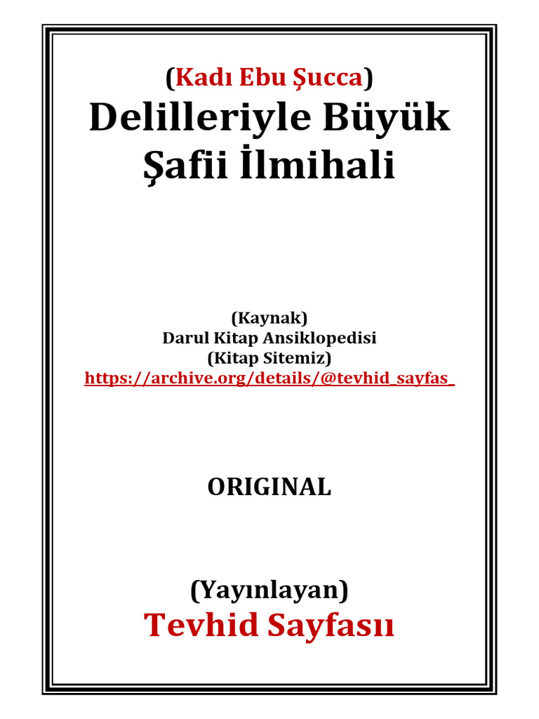 Fikih Ebu Succa 1 | PDF