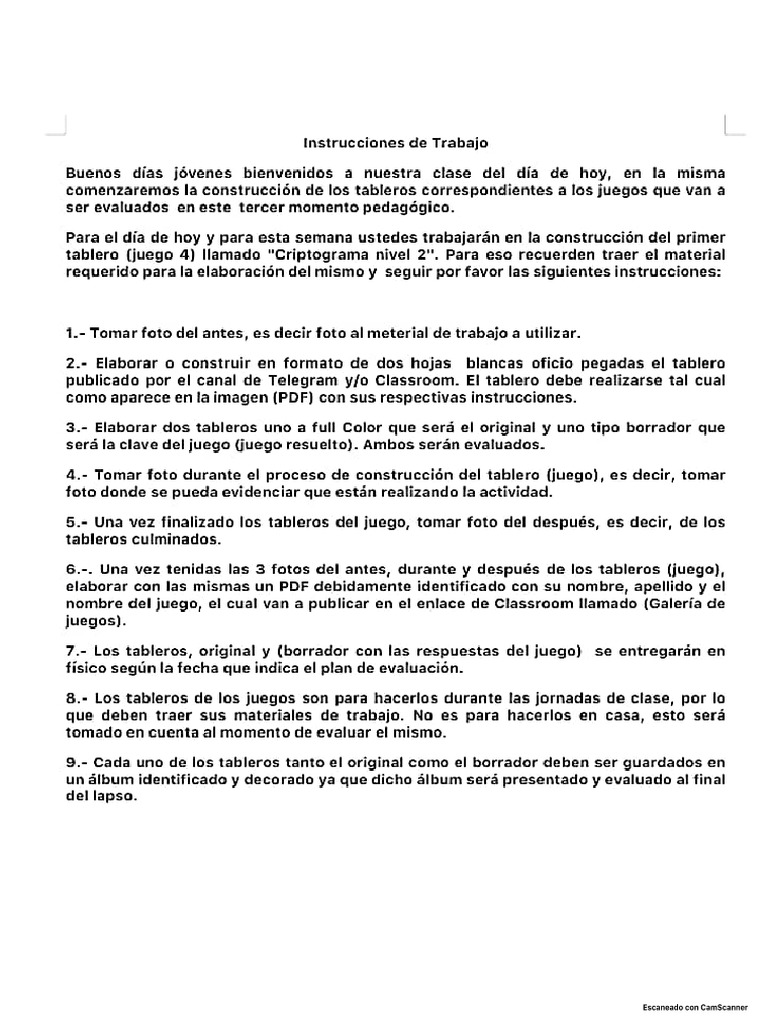 Juego 3 (Criptograma Nivel 1) | PDF