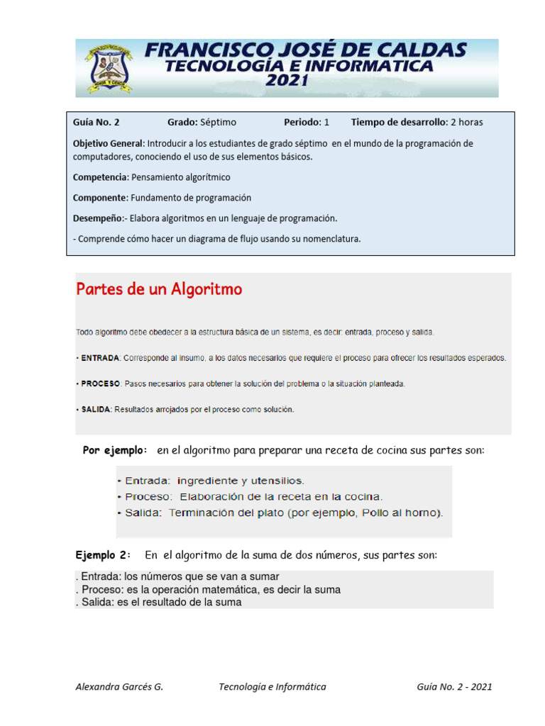 Tarea 2 septimos Diagramas | PDF | Algoritmos | Programación de computadoras
