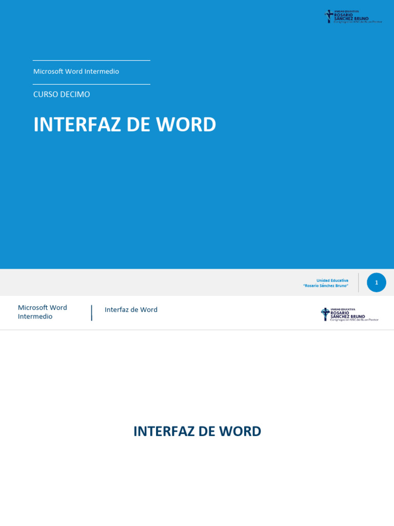 Interfaz de Word PARA CUADERNO | Descargar gratis PDF | Ventana (informática) | Microsoft Word