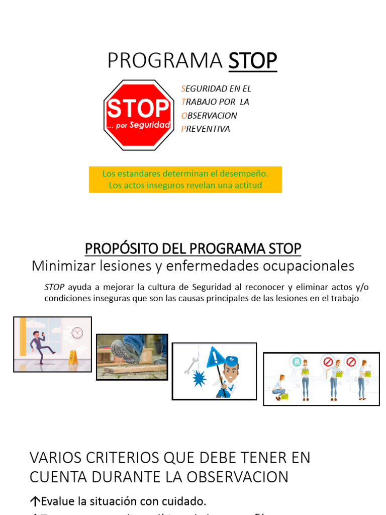 Induccion de Las Tarjetas Stop | PDF