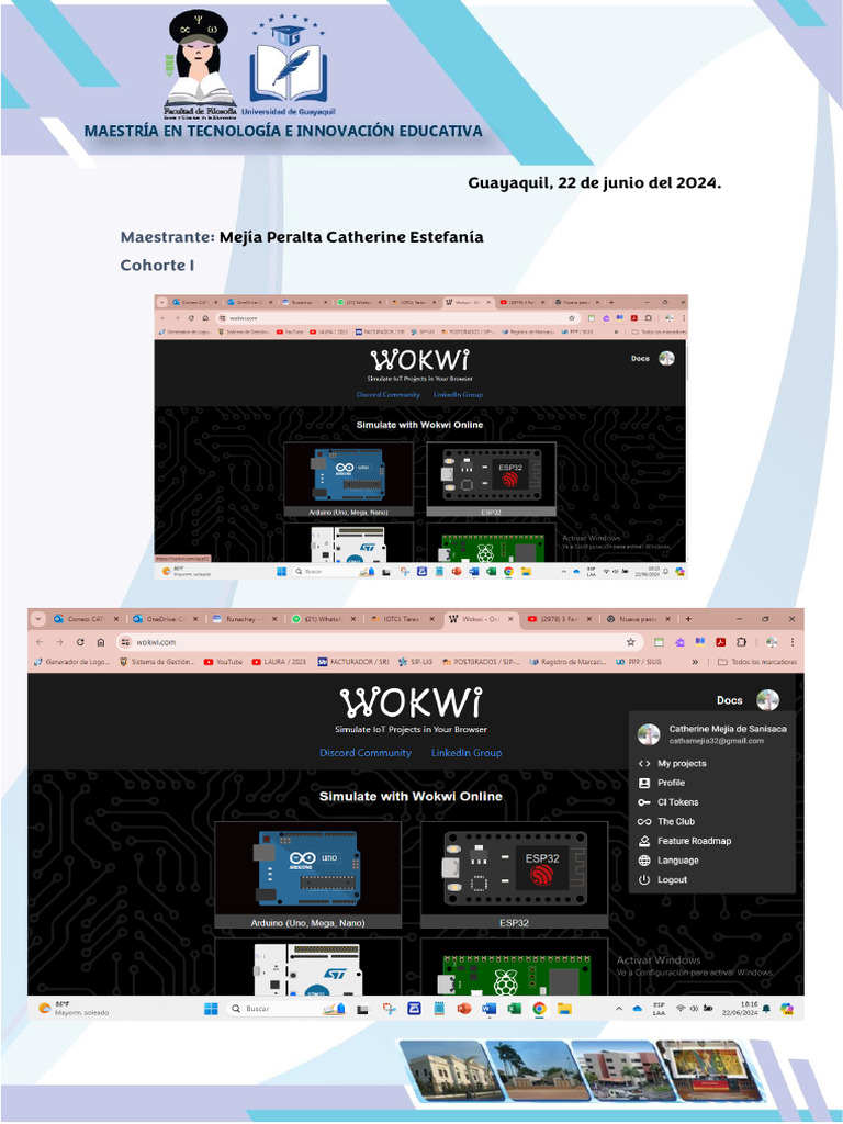 Wokwi - Mejía Peralta Catherine Estefania | PDF