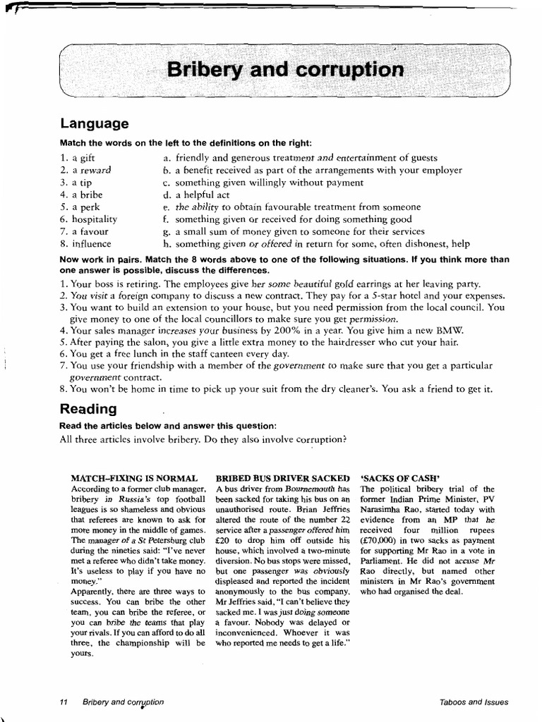 TAI UPINT Bribery and Corruption | PDF