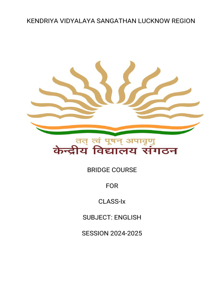 Bridge Course For Class-Ix Final - Level-2 | PDF | Poetry | Cataract