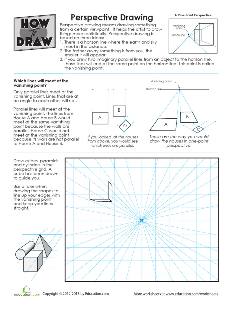 How To Draw Perspective | PDF | Horizon | Perspective (Graphical)