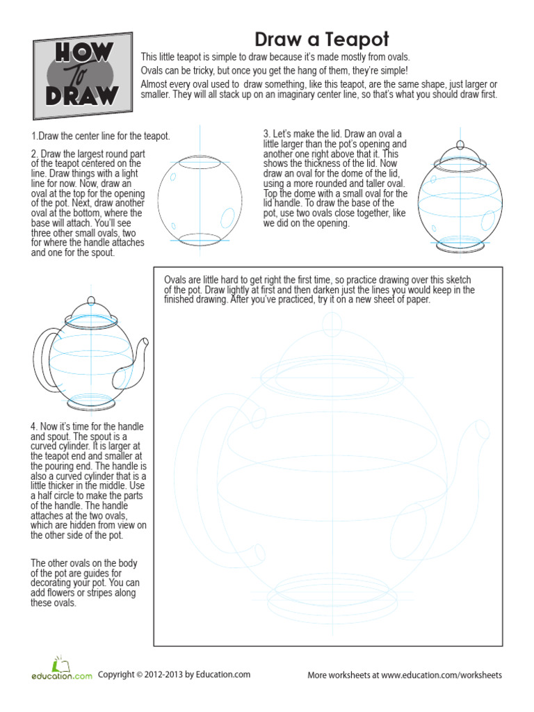How To Draw A Teapot | PDF | Home & Garden | Self-Improvement