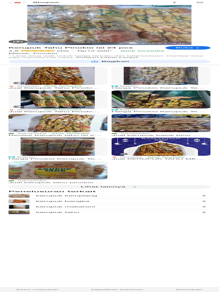 Kerupuk Pinokio - Penelusuran Google | PDF