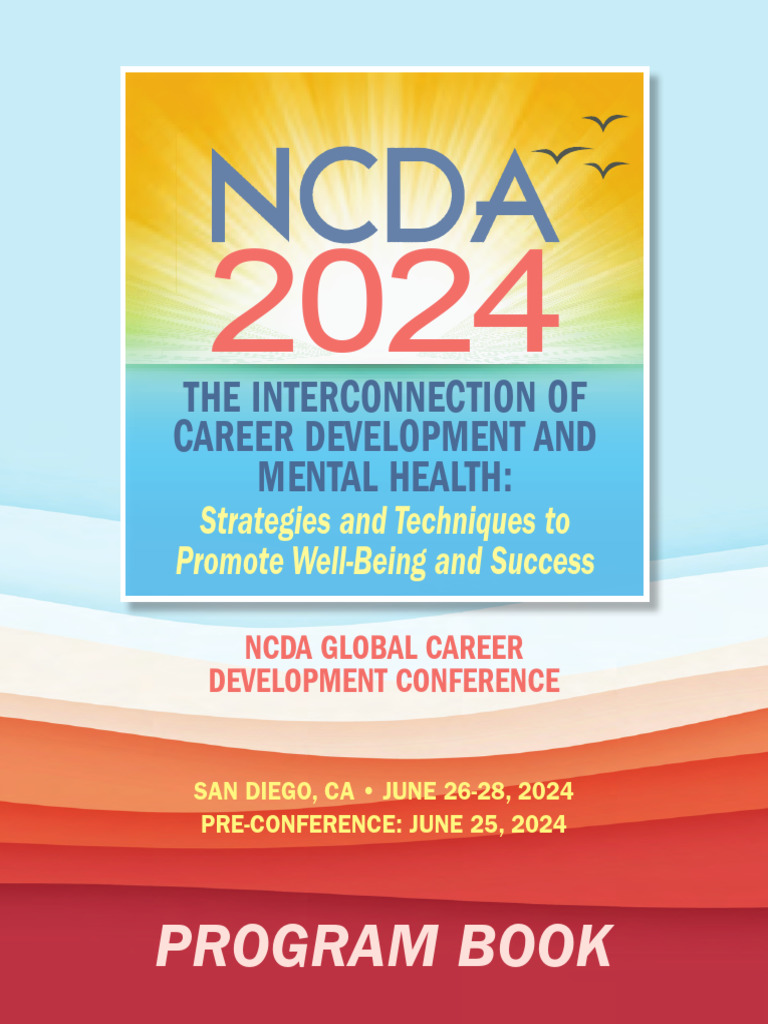 Final 2024 Ncda Program Book | PDF | Mental Health | Counseling Psychology