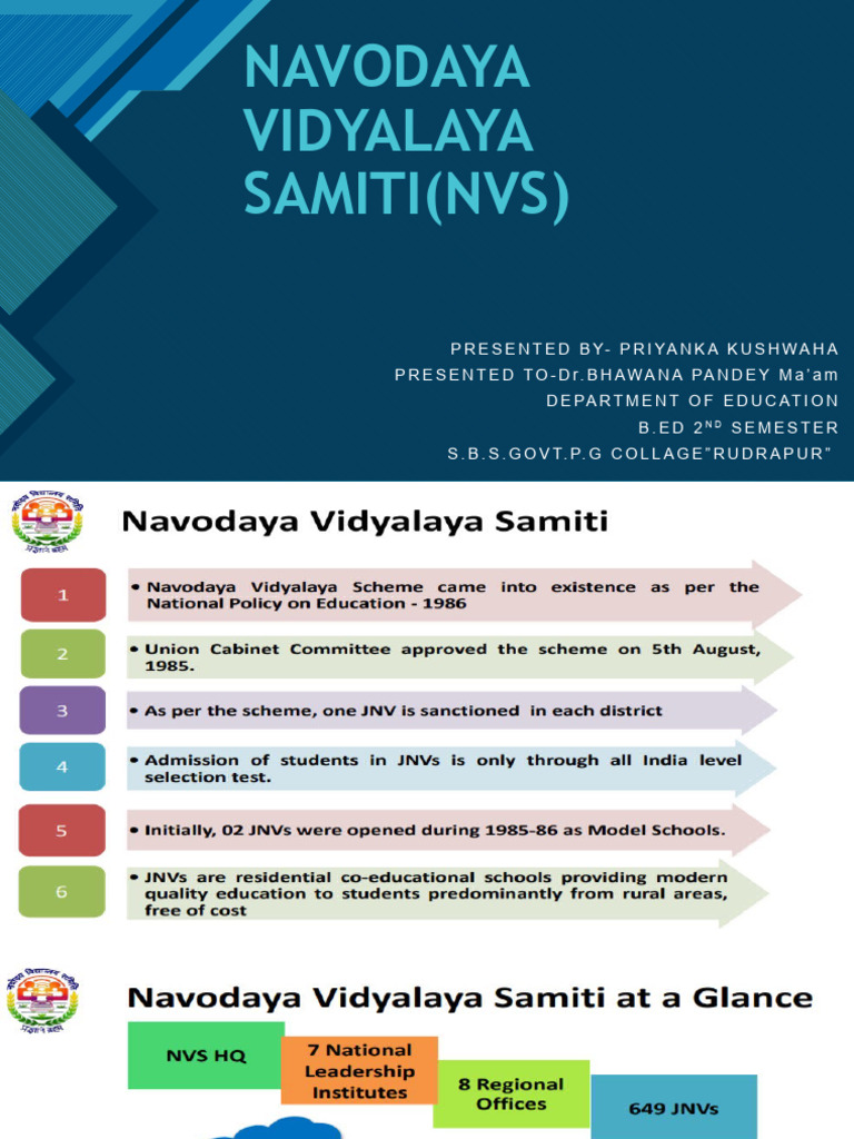 Advantages of Navodaya Vidyalayas | PDF | Schools
