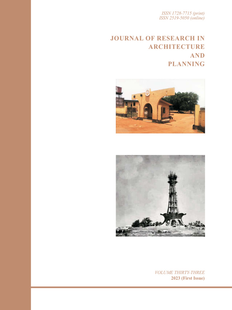 JRAP VOL 33 FIRST ISSUE 2023I Final Draft | PDF | Academic Journal | Sustainability