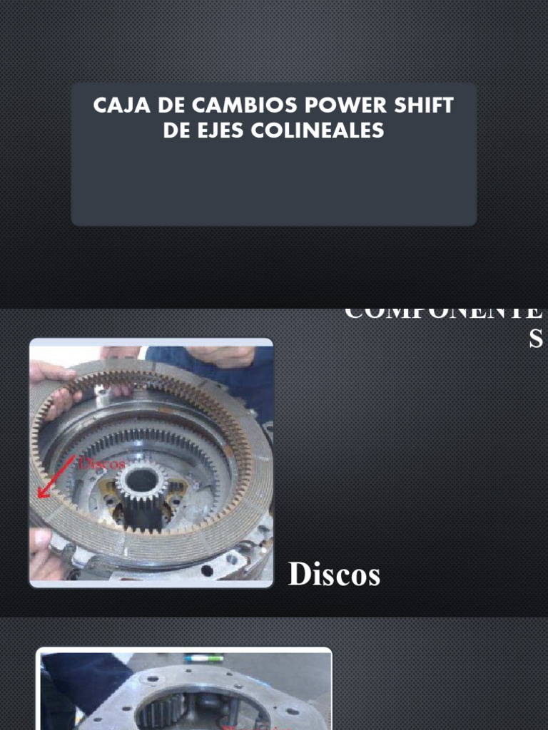 Power Shift de Ejes Colineales | PDF | Embrague | Engranaje