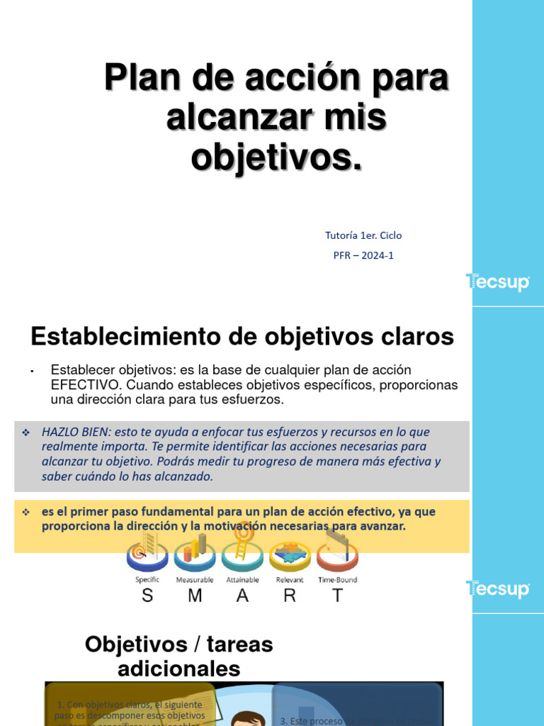 6. Plan de acción para alcanzar mis objetivos | Descargar gratis PDF ...