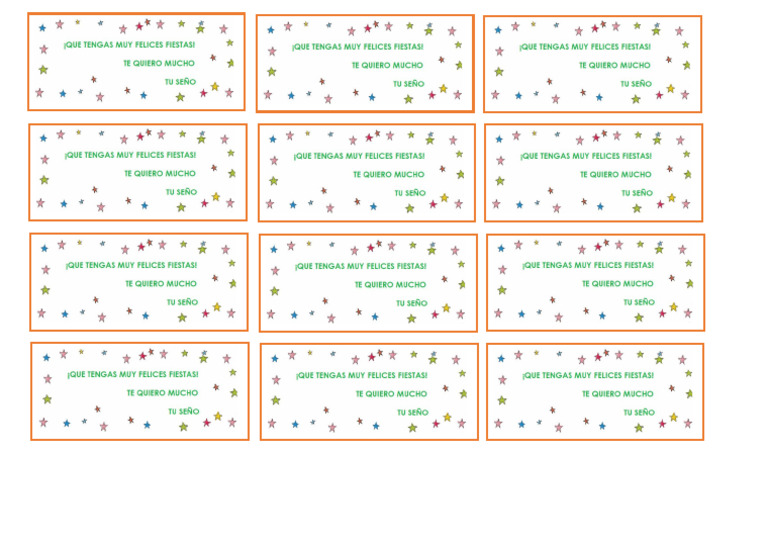 Tarjetas fin de año | PDF