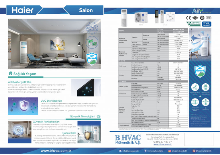 Haier Salon Katalog 2024 RGB HRS TR | PDF