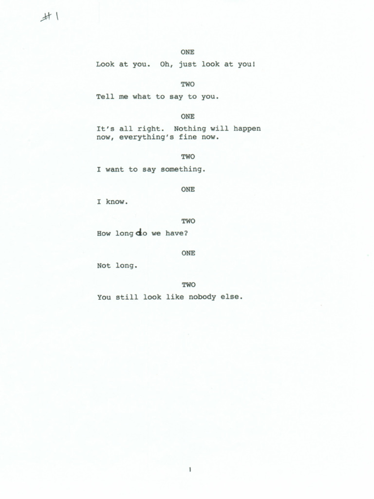 One-Two Scenes | PDF