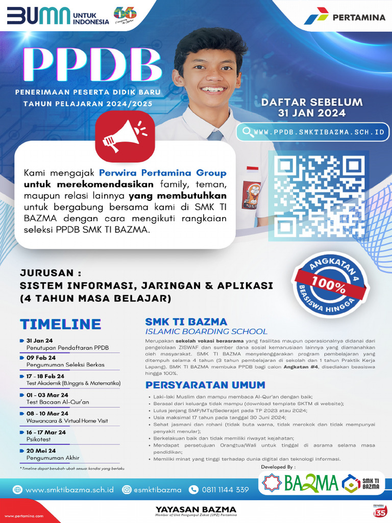 Poster PPDB SMK Ti Bazma | PDF