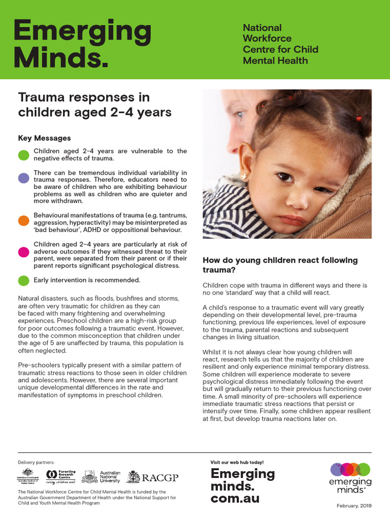 Trauma Responses in Young Children | PDF | Psychological Trauma | Attention Deficit ...