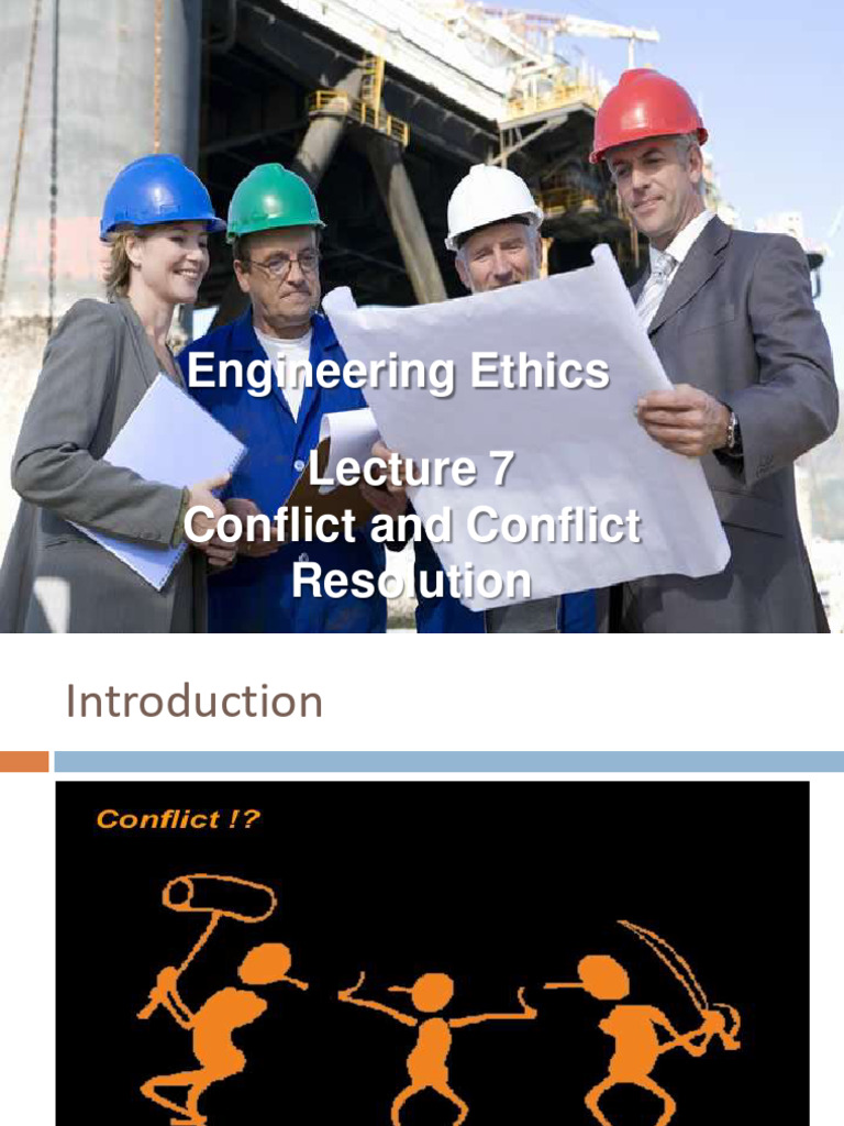 Lecture 7 Conflict And Conflict Resolution Pdf Conflict Of Interest Conflict Resolution