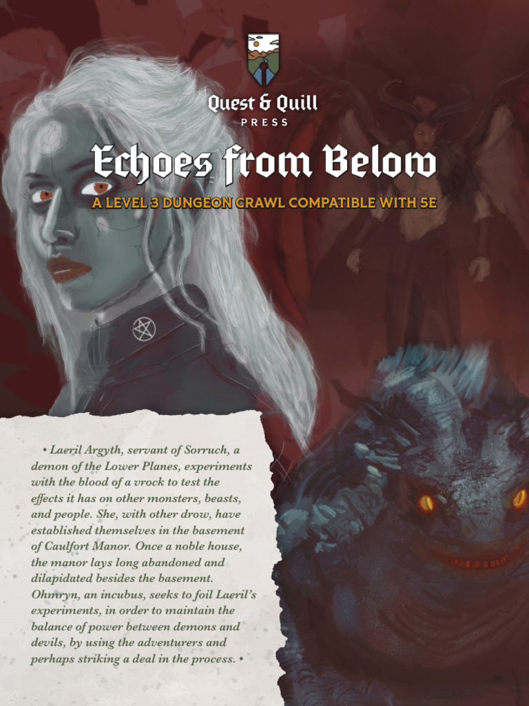Quest & Quill Press - Echoes From Below | PDF