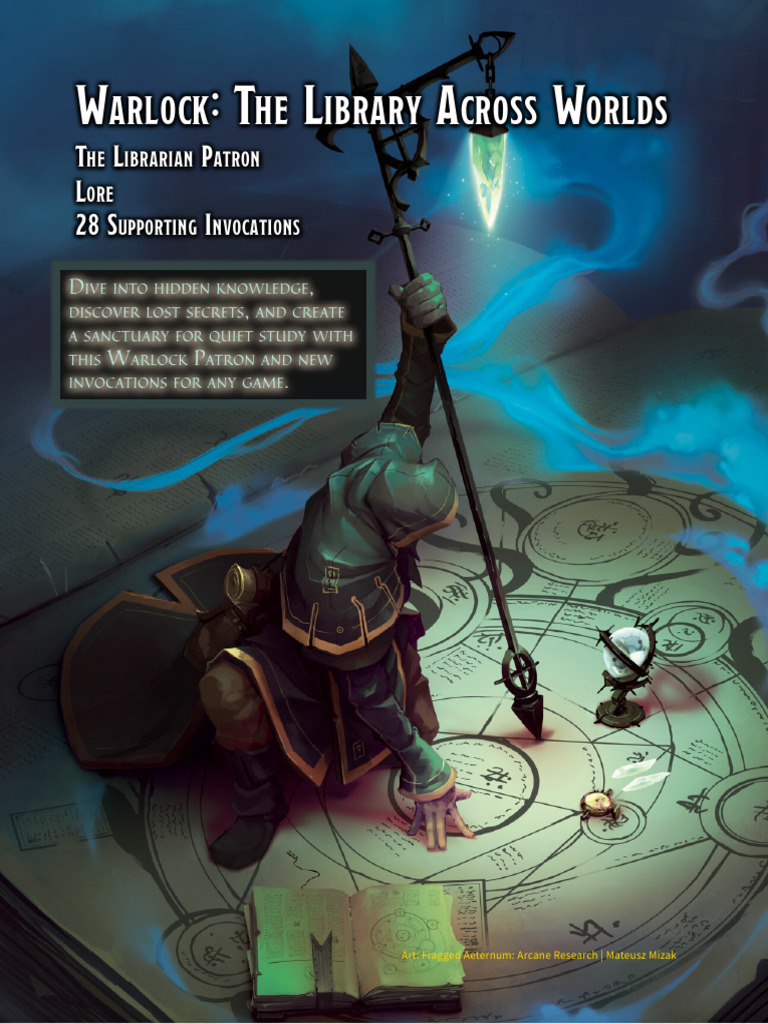Warlock - The Librarian v1 - GM Binder | PDF | Gary Gygax Games | D20 ...