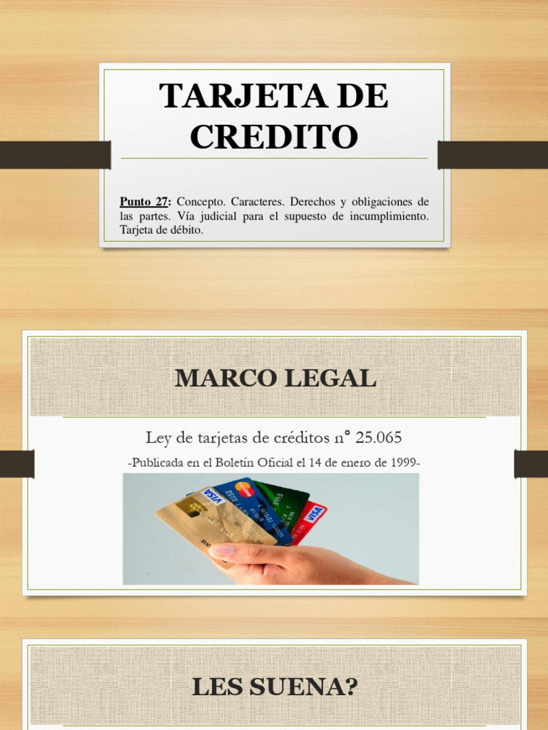 Unidad 9 - Tarjetas de Créditos - 2024. Dr. Villalba | Descargar gratis PDF | Tarjeta de crédito ...