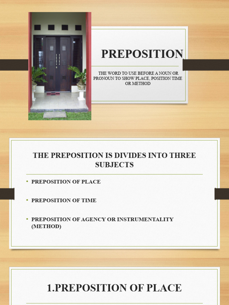 Understanding Prepositions: Types & Usage | PDF