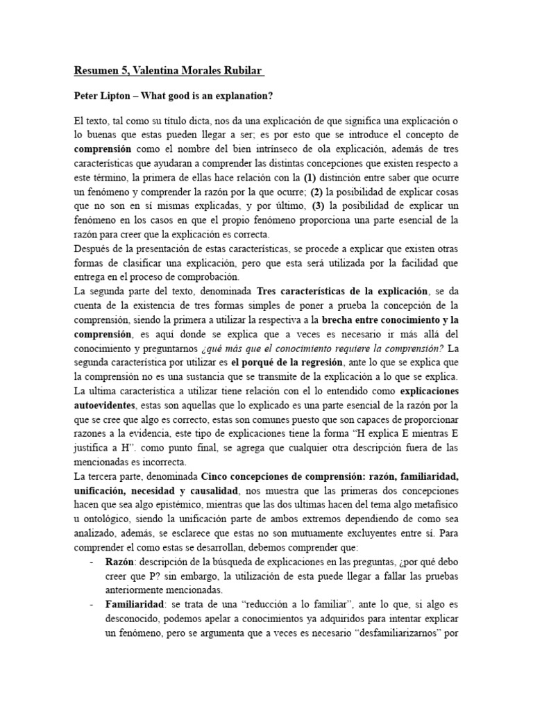 Resumen 5 | PDF | Conocimiento | Causalidad