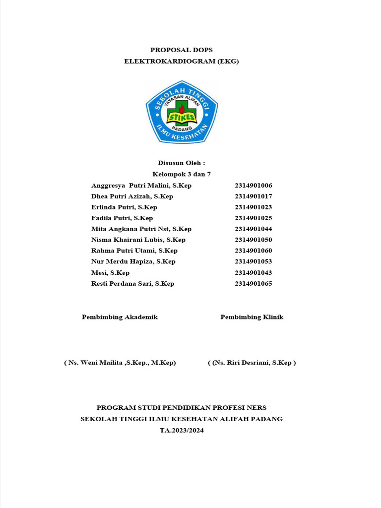 DOPS ICVCU KEL 3 Dan 7 | PDF