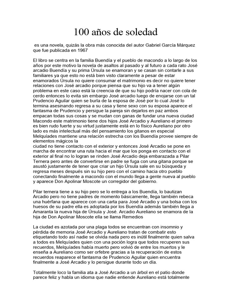 100 años de soledad | PDF