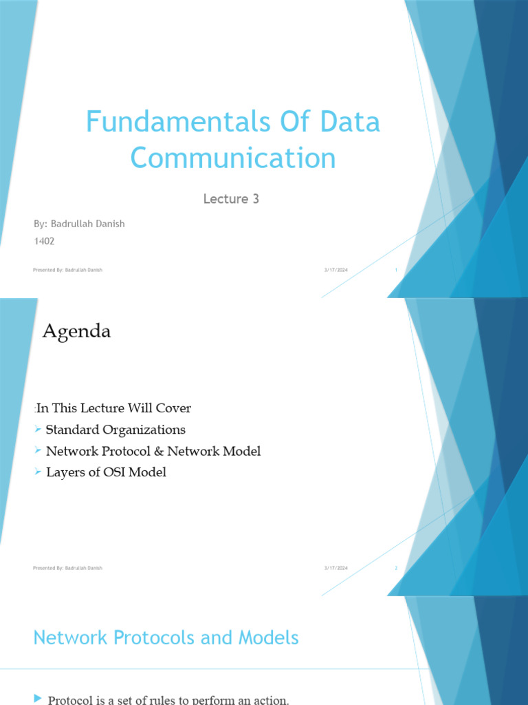 Lecture 2 Standard Organizations | PDF | Osi Model | Internet Protocol Suite