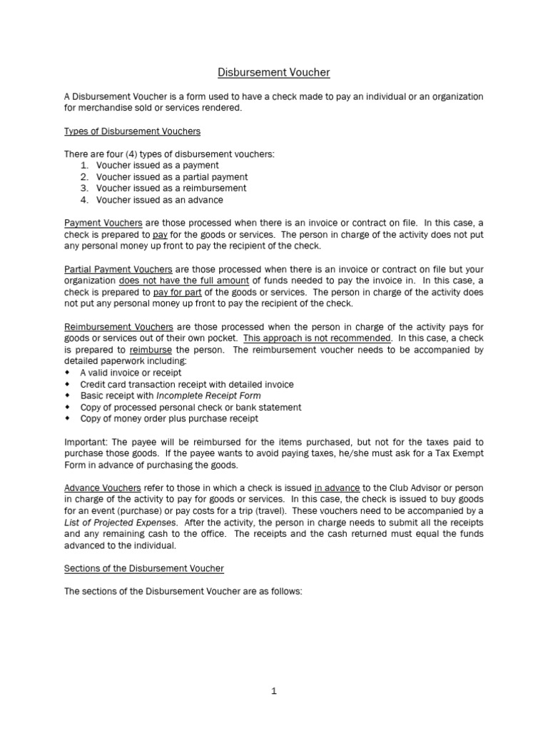 Osa DisbursementVoucherInst | PDF | Cheque | Payments