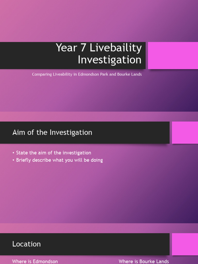 YR7 Fieldwork Powerpoint Template | PDF