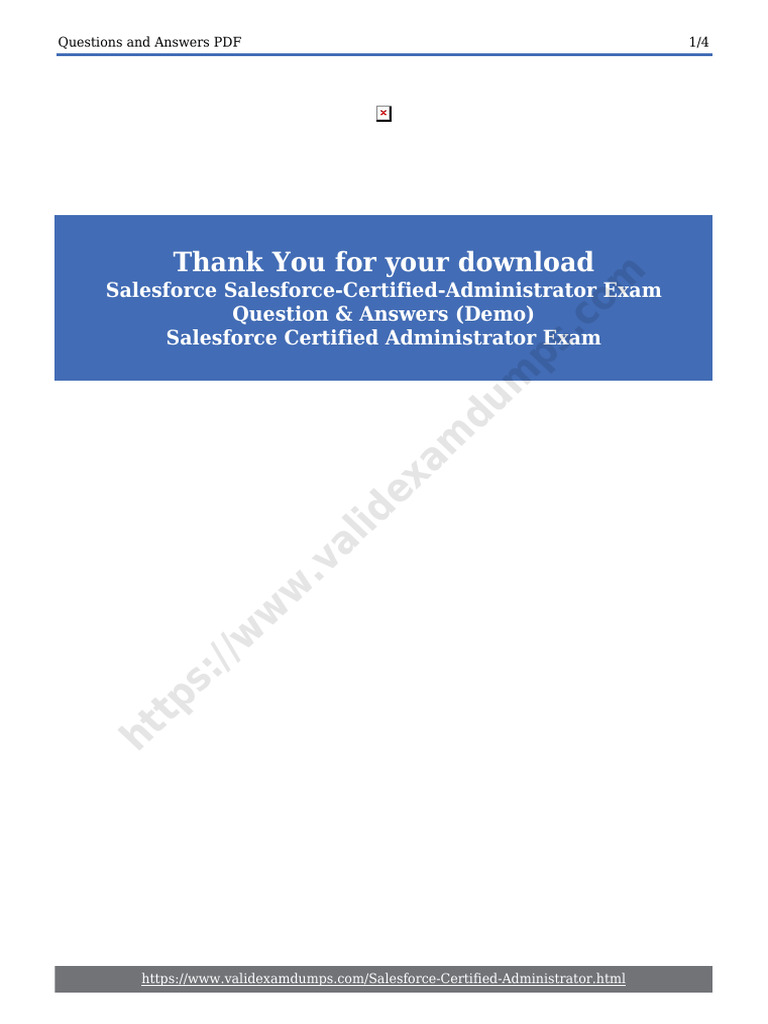 Salesforce Admin Exam Prep | PDF | Internet | Information Technology