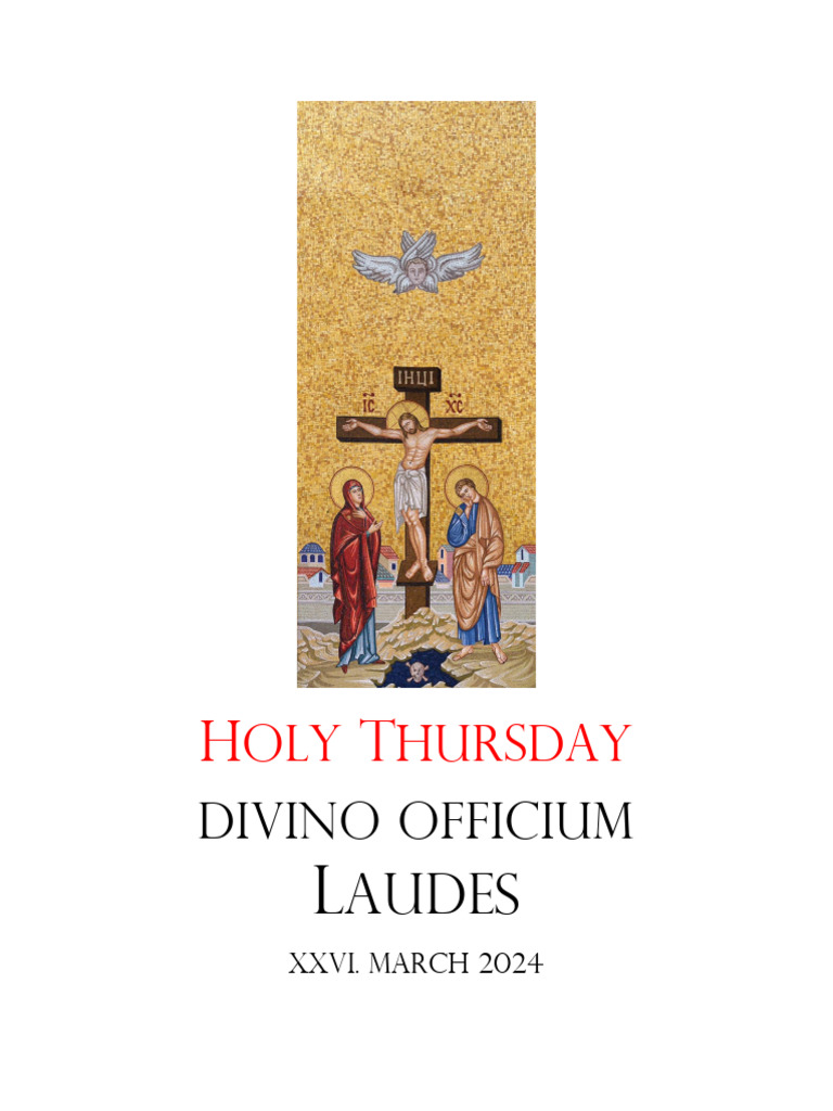 Holy Thursday - Morning Prayer | PDF | Glory (Religion) | Jesus